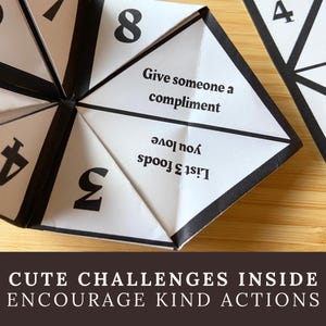 Valentine's Day Fortune Teller for Kids, Printable Valentine's Day ...