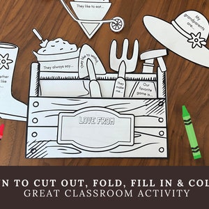 Grandparents Day Craft, Printable Grandparents Day Coloring Card for ...