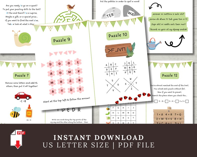 Backyard Scavenger Hunt Clues: Outdoor Hunt With Escape Room Style ...