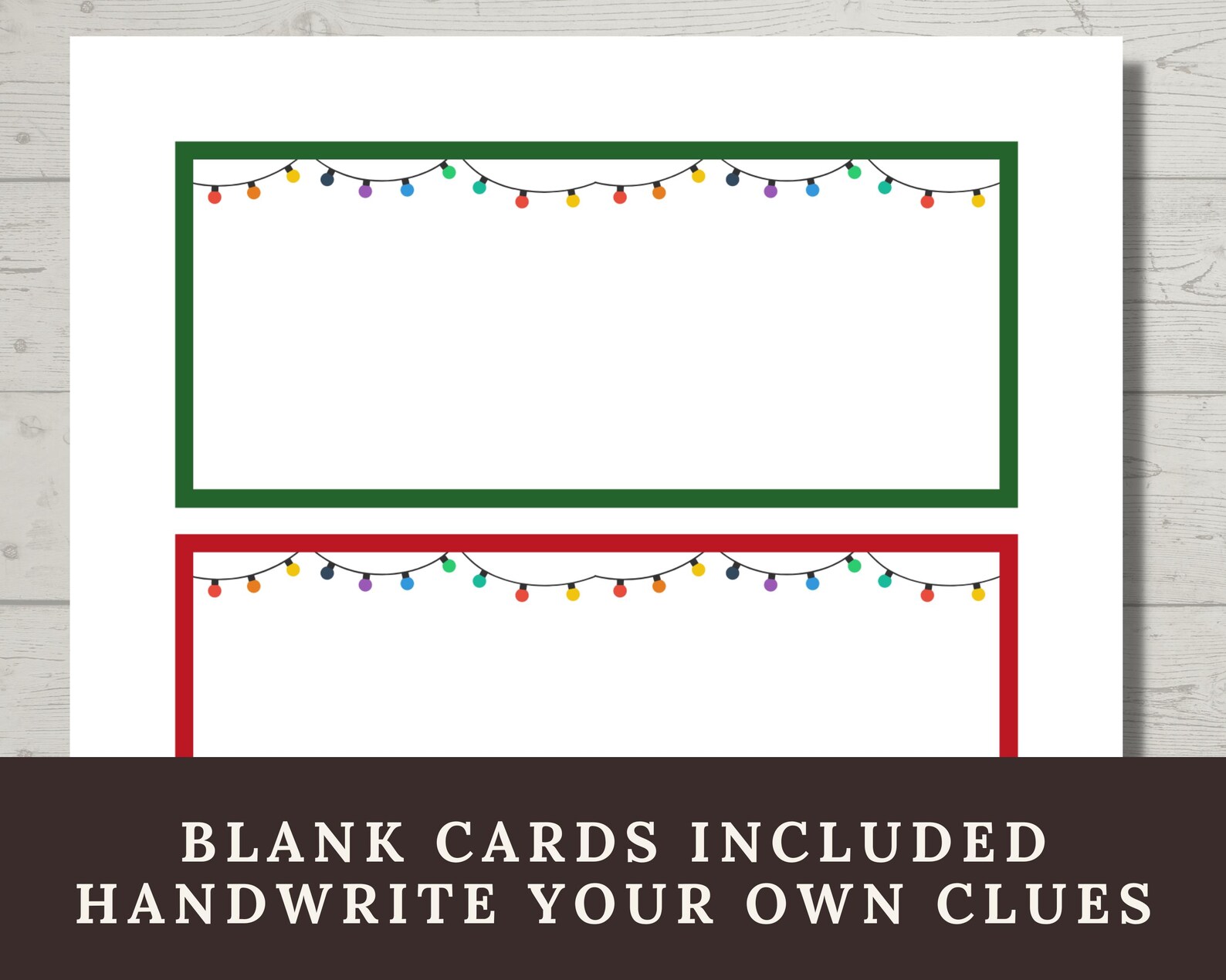 Outdoor Christmas Scavenger Hunt for Kids, Printable Backyard Christmas ...