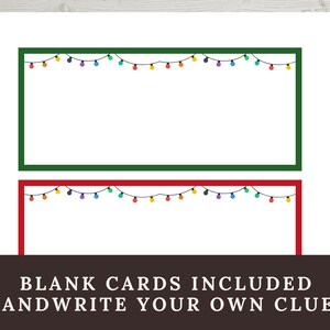 Outdoor Christmas Scavenger Hunt for Kids, Printable Backyard Christmas ...