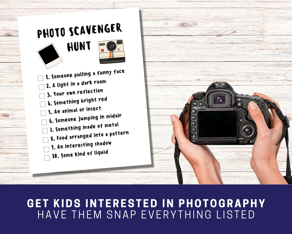 Photo Scavenger Hunt for Kids Printable Indoor Scavenger Hunt Kids ...