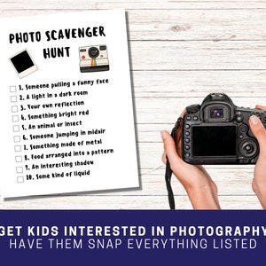 Photo Scavenger Hunt for Kids Printable | Indoor Scavenger Hunt | Kids ...