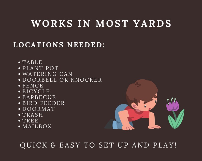 Outdoor Scavenger Hunt Clues for Kids, Tweens or Teens, Printable ...