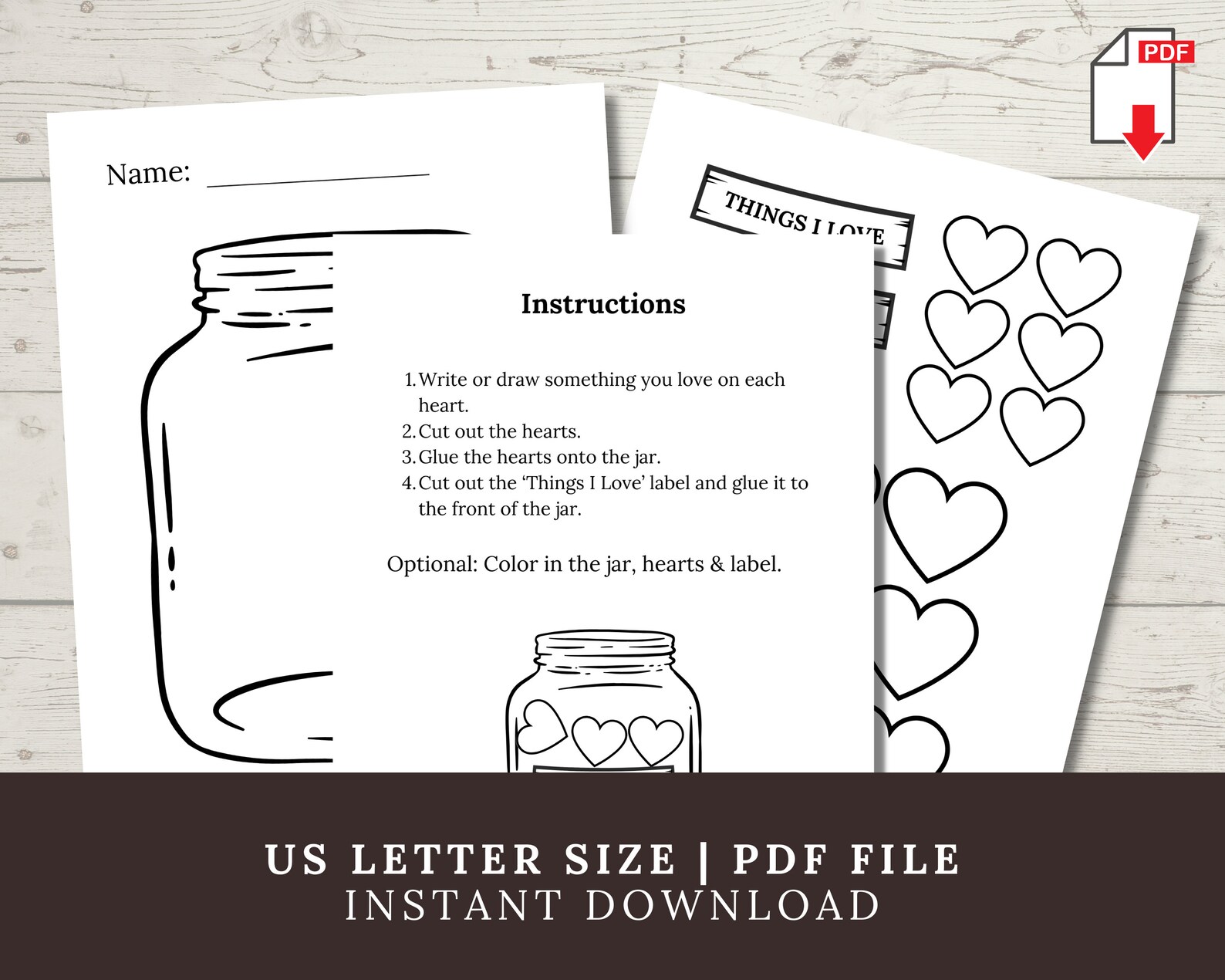 Valentine's Day Craft for Kids, Printable Valentine's Day Coloring ...