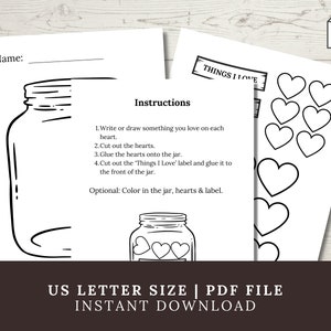 Valentine's Day Craft for Kids, Printable Valentine's Day Coloring ...