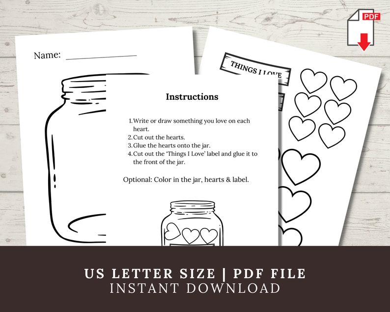Valentine's Day Craft for Kids, Printable Valentine's Day Coloring ...