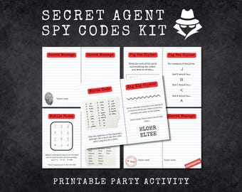 Spy Code Kit, Secret Agent Activity, Write Your Own Secret Message ...