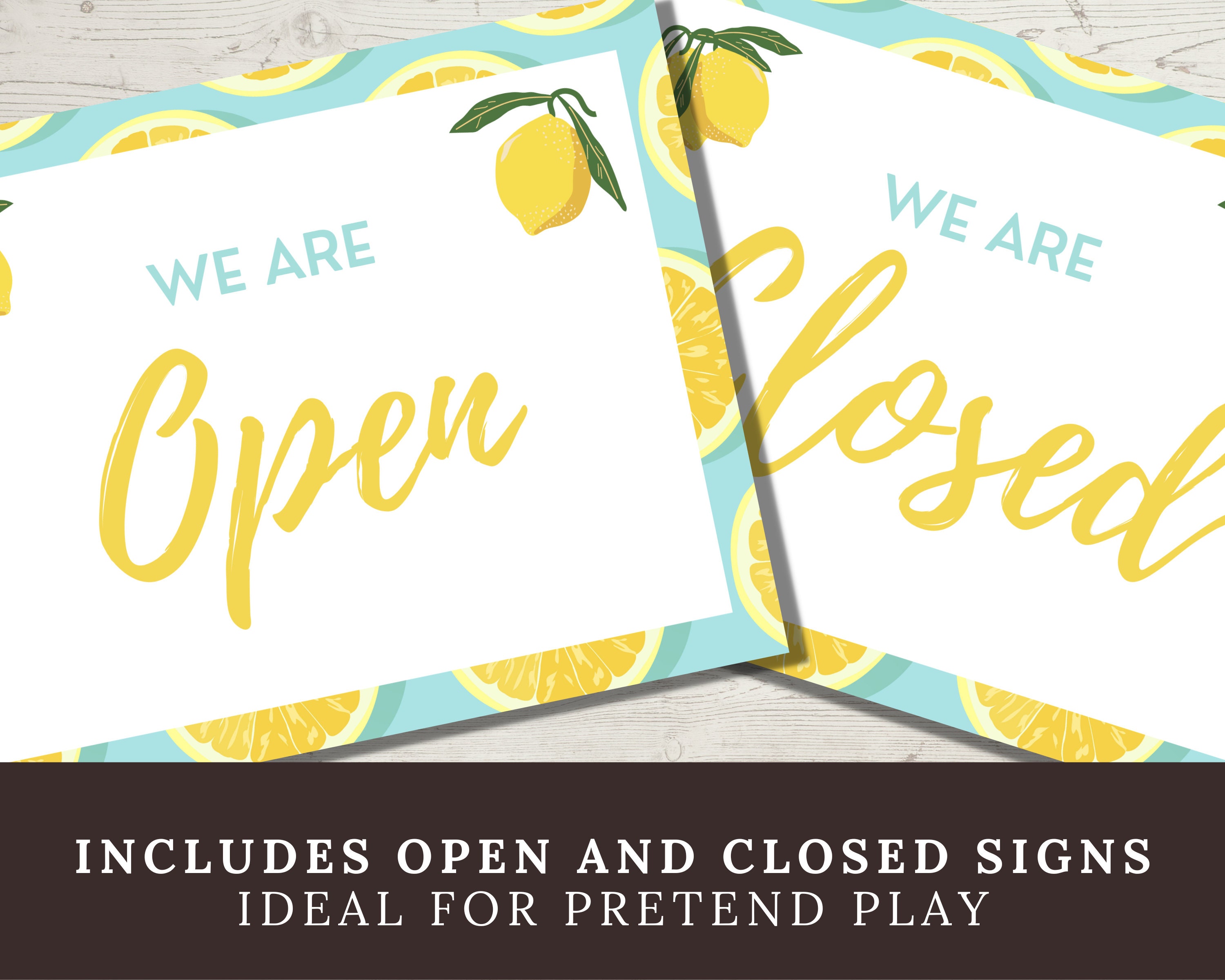 Printable Lemonade Stand Kit for Kids, Lemonade Stand Sign Menu ...