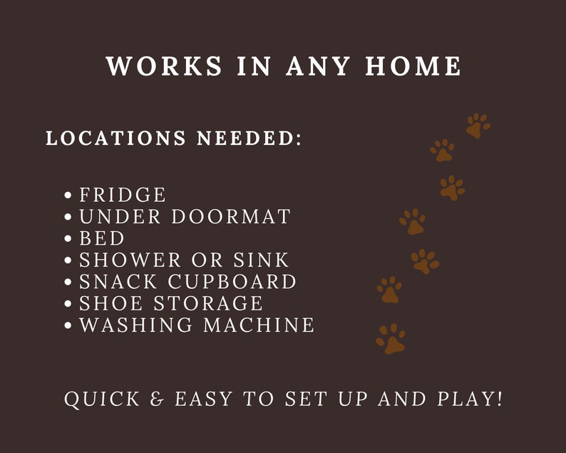 Printable New Puppy Scavenger Hunt, Treasure Hunt Clues Leading to Dog ...