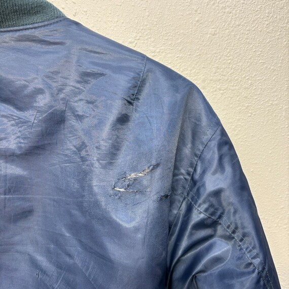 Vtg Boeing Flight Jacket Bomber Jacket Navy Blue Zip … - Gem