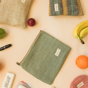 Eco-friendly Hemp Pouch Bag: Multi-purpose Travel Organizer - Etsy