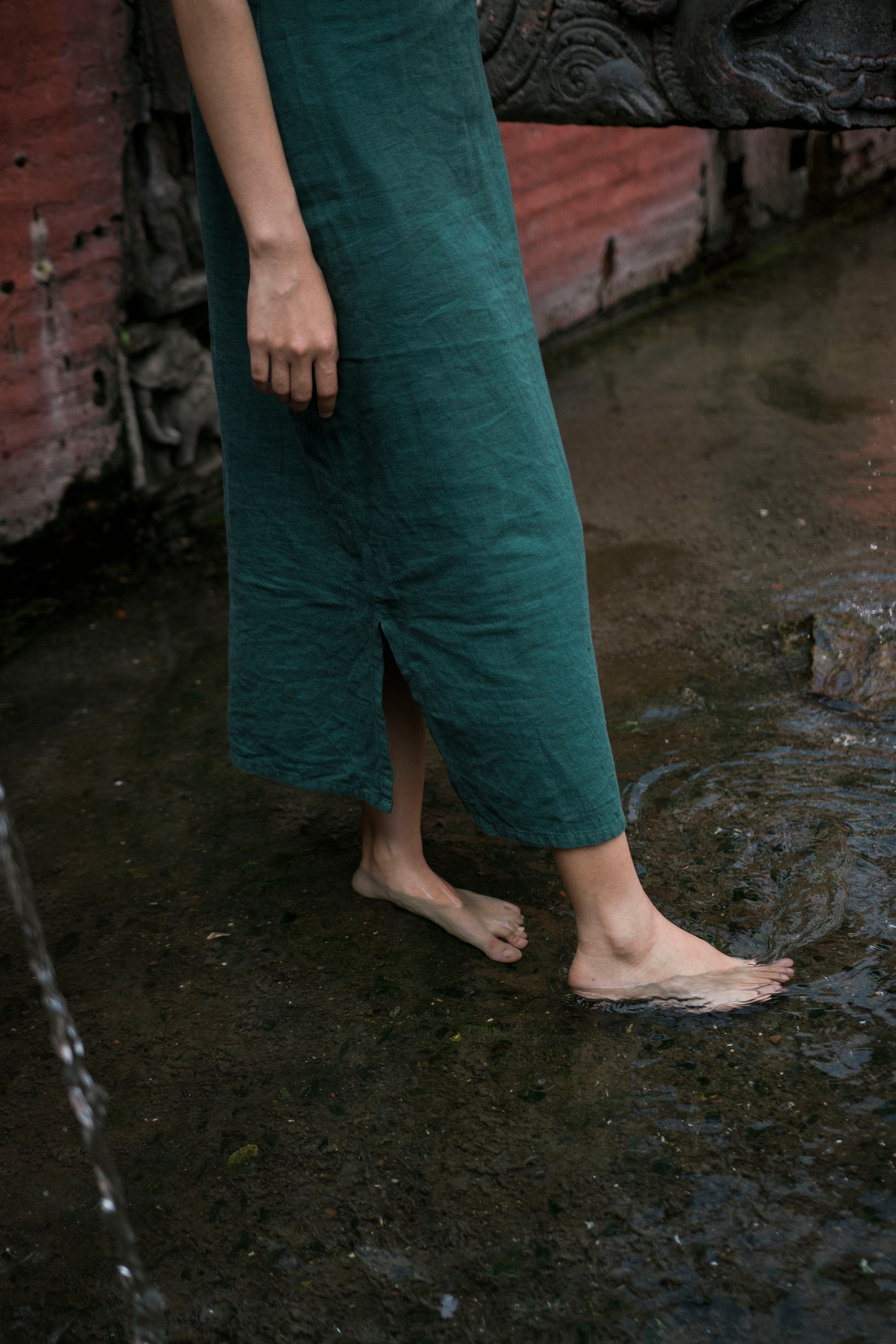 Natural Hemp Tie Strap Summer Dress | Eco-friendly and Naturally Dyed ...