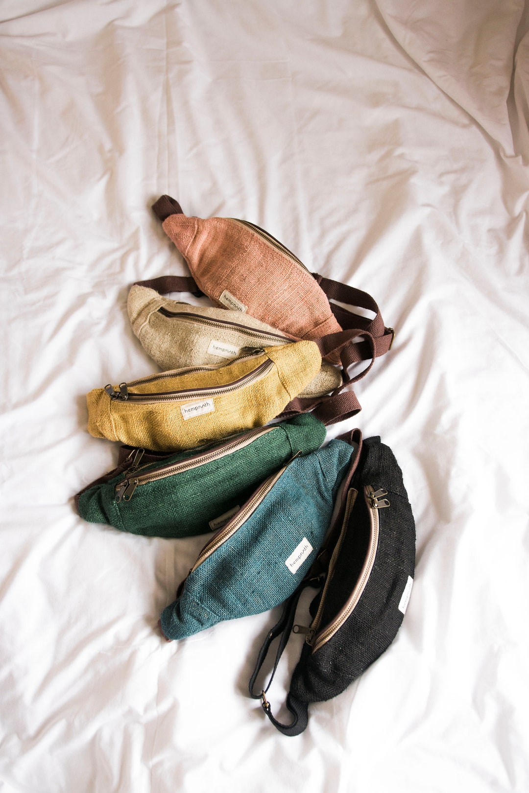 Eco-friendly Hemp Fanny Pack: Boho Festival Waist Bag - Etsy