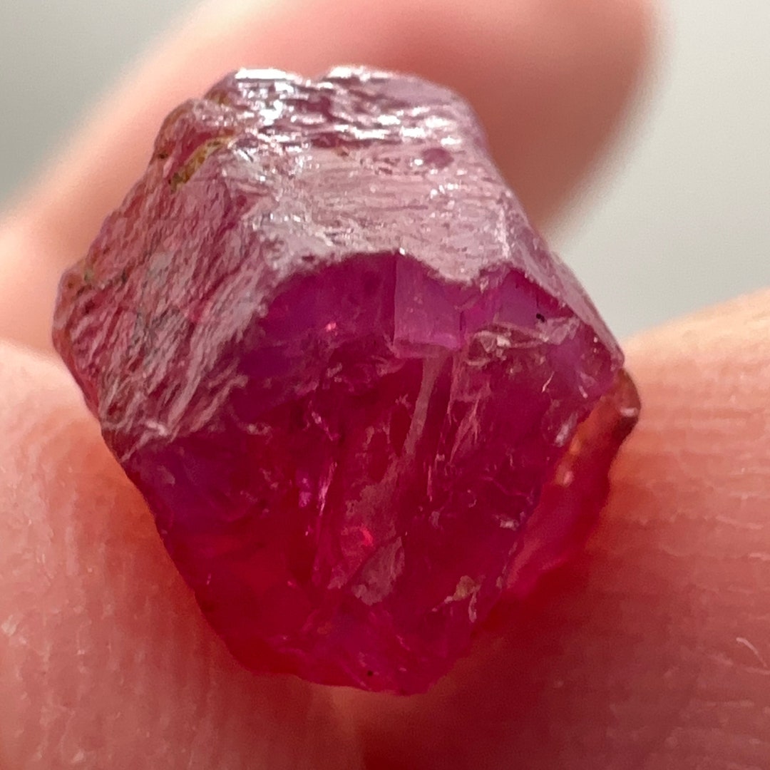 5.49ct Winza Ruby Crystal, Tanzania, Untreated Unheated, 8.2 X 7.2 X 8 ...