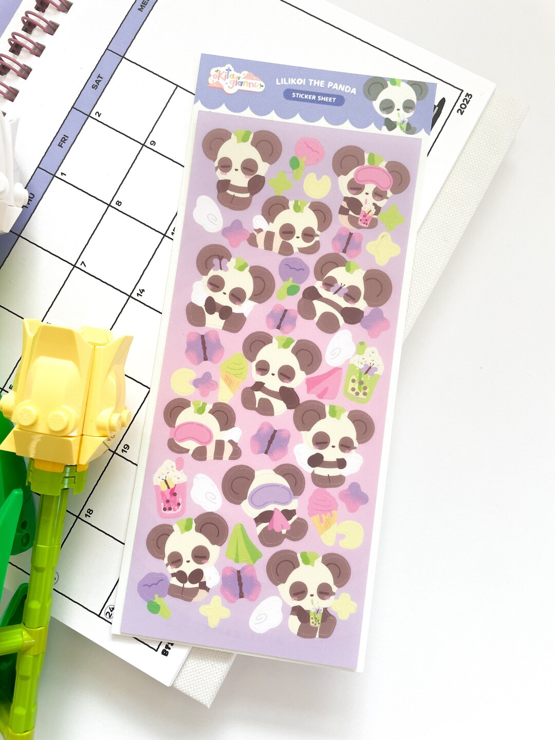 Lilikoi the Panda Sticker Sheet - Etsy