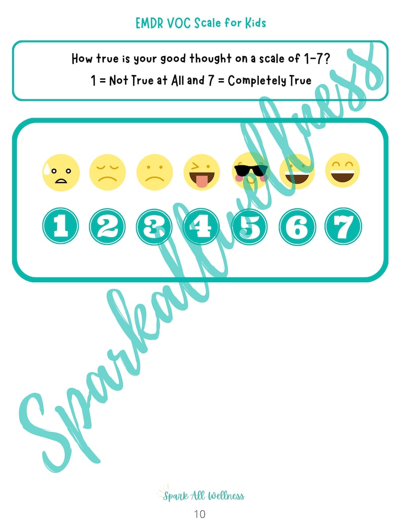 Updated EMDR Mini Workbook for Kids in Color - Etsy