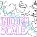 Unicorn Coloring EMDR SUD VOC Scales - Etsy