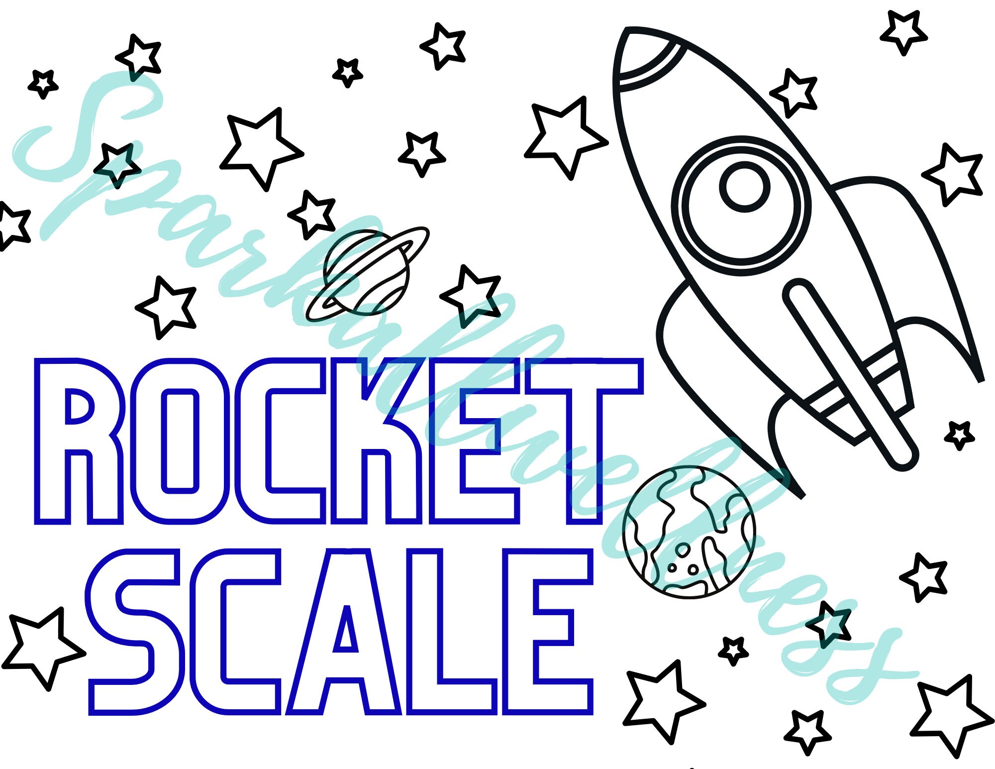 Rocket Themed Coloring EMDR SUD VOC Scales - Etsy