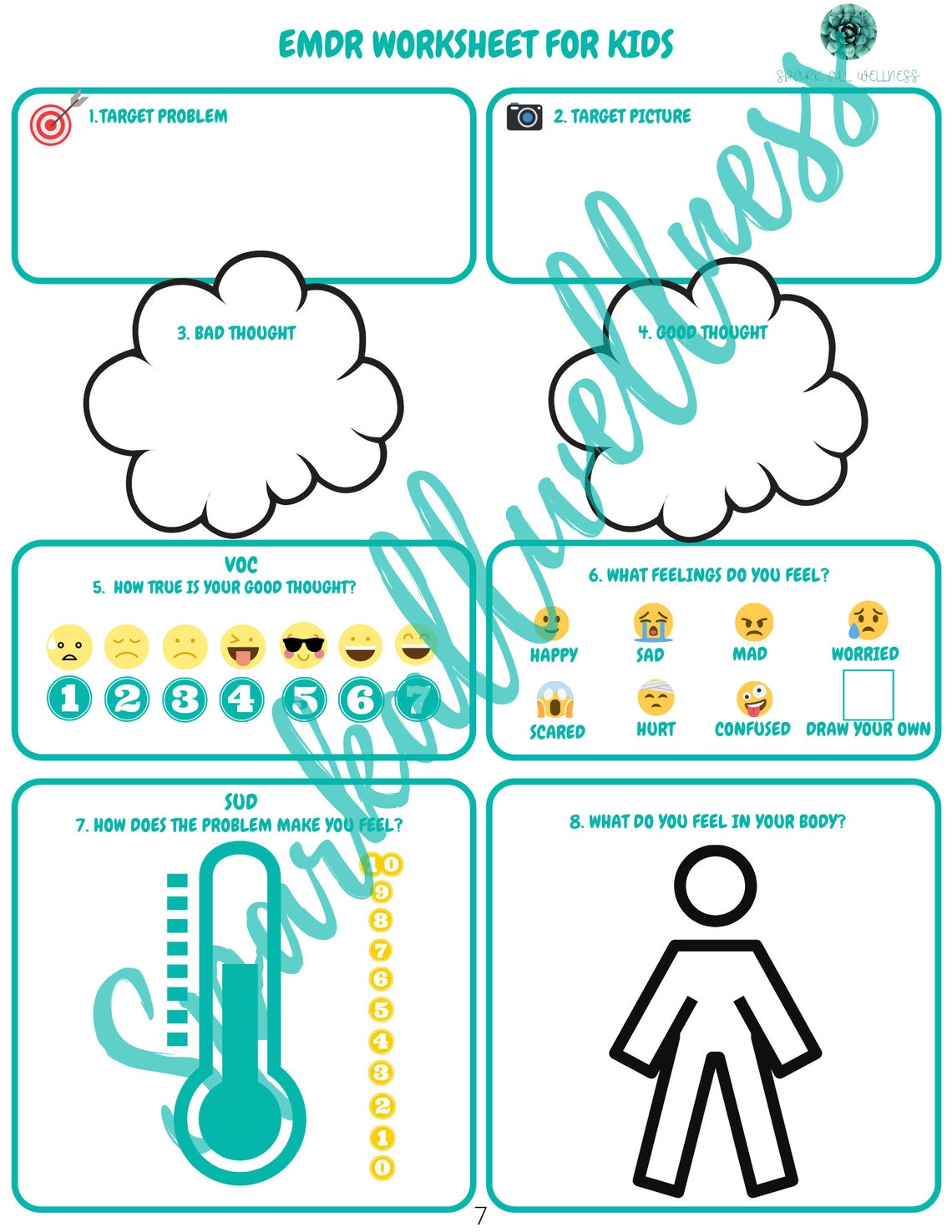 EMDR Mini Workbook for Kids_original - Etsy