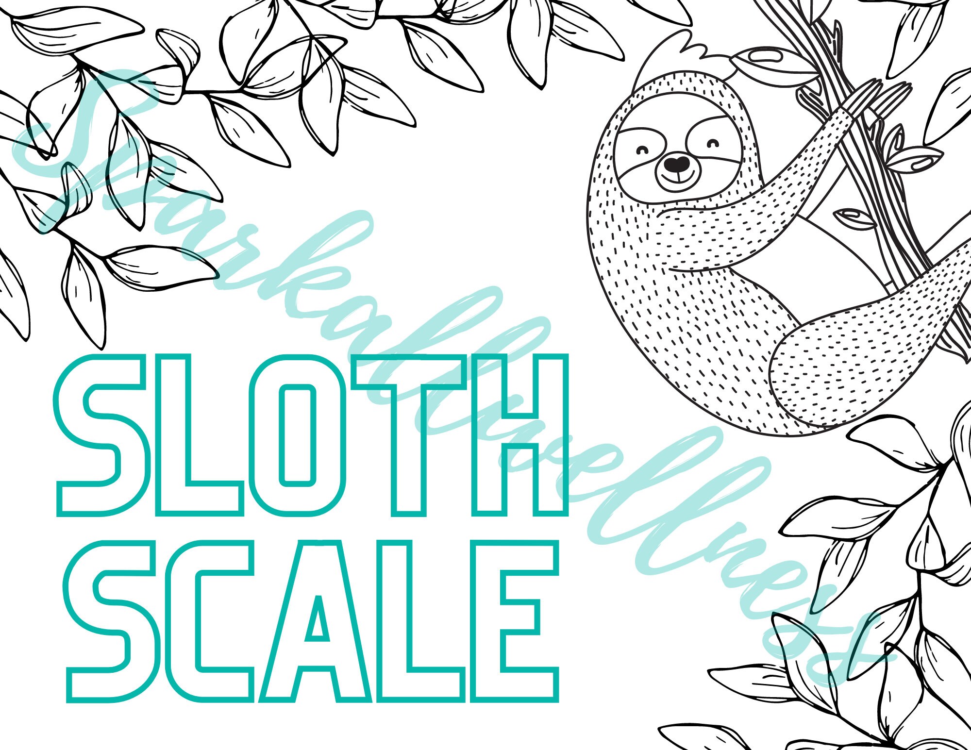 Sloth Coloring EMDR SUD & VOC Scales - Etsy UK
