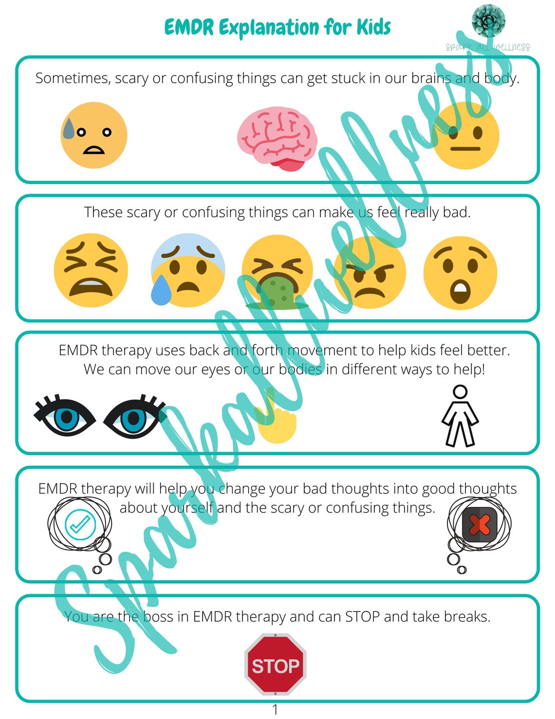 EMDR Mini Workbook for Kids_original - Etsy
