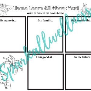 Llama EMDR Coloring Book - Etsy