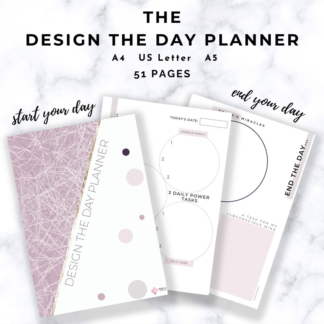 Design the Day Undated Daily Planner Printable I Instant Download I ...