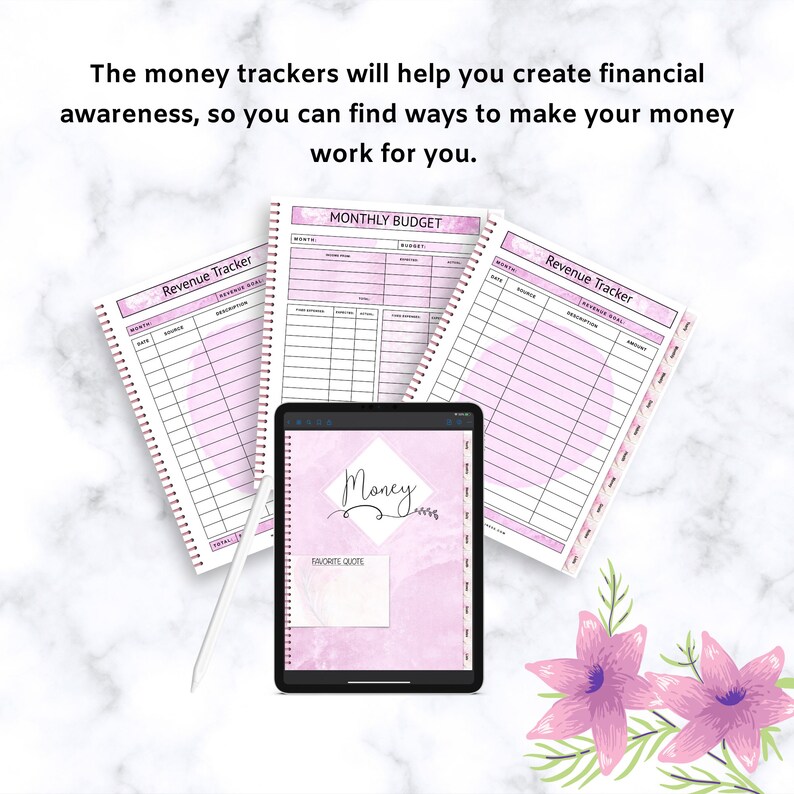 Pink Goodnotes Noteshelf Clickable Undated Digital Planner Download - Etsy