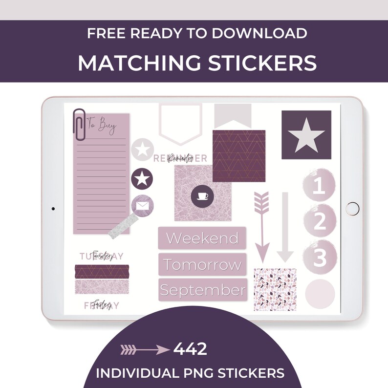 Clickable Undated Digital Planner Download, Landscape Digital Planner ...