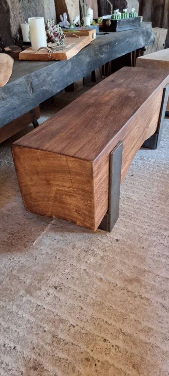 Oak Beam Bench - Etsy