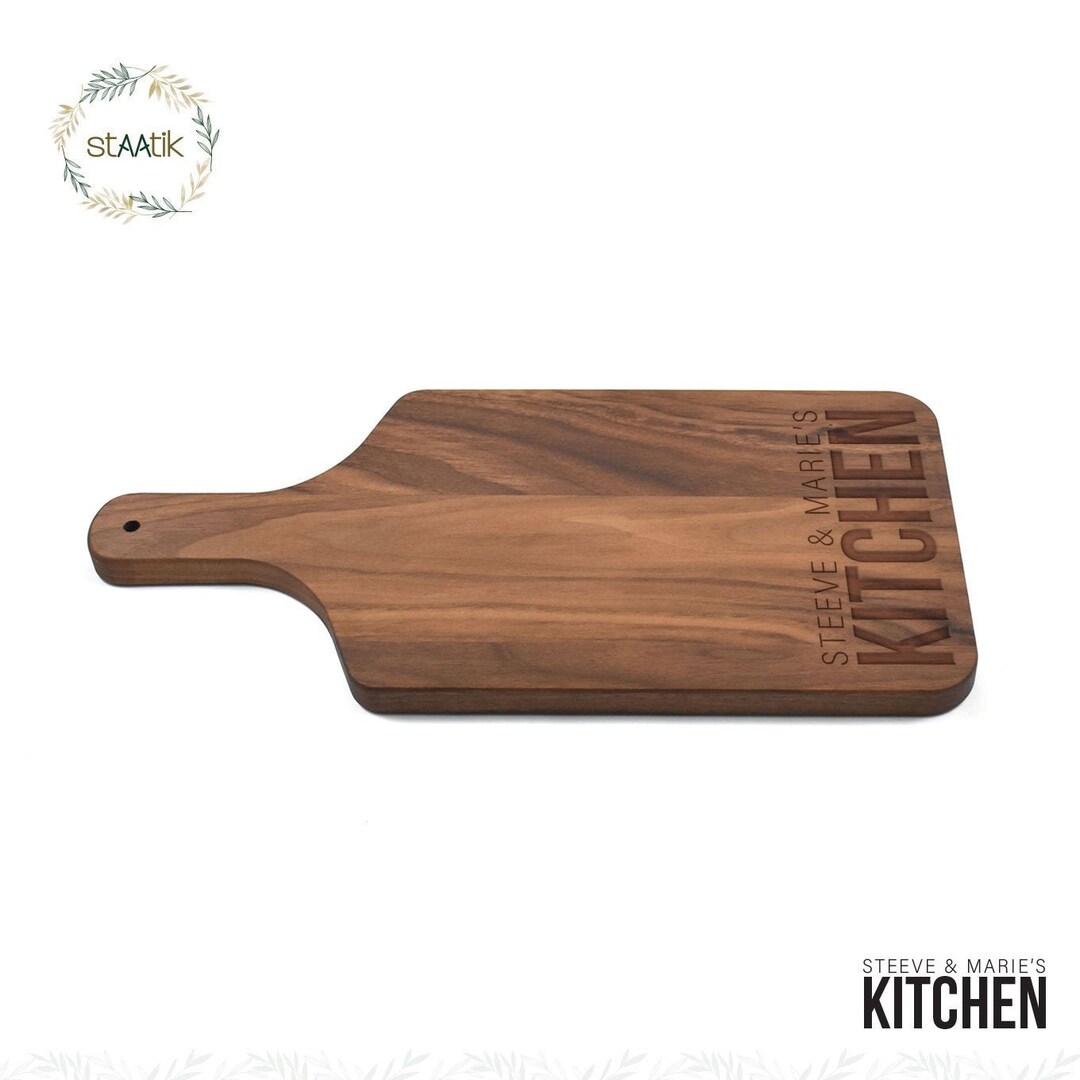 Large Square Cutting Board With Handle Personalized Home - Etsy