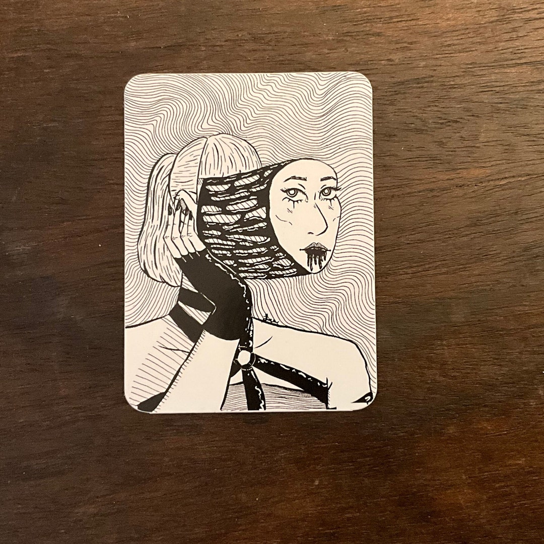 Dissolving Face Sticker - Etsy