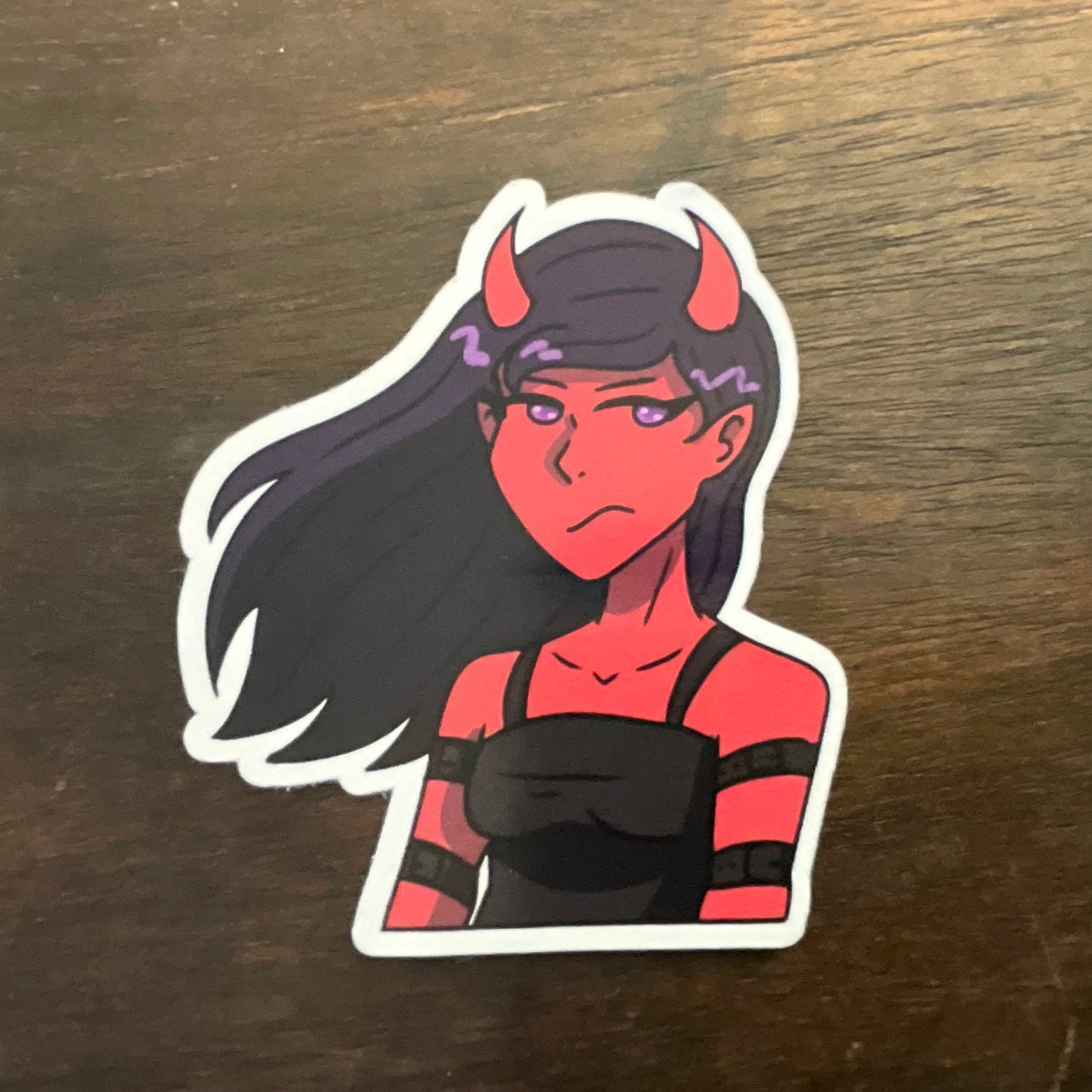 Demon Girl Sticker - Etsy