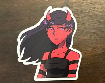 Adorable Demon Girl Stickers Sticker Png-bundle, Cute Demon Girl Png ...