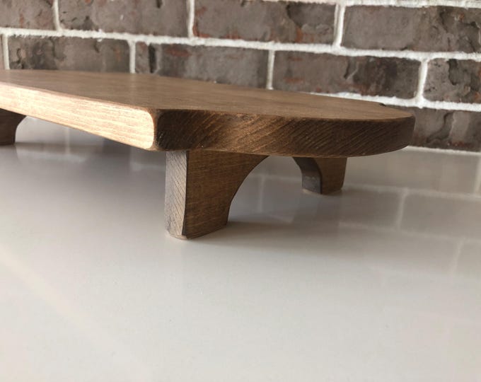 Rustic Teak Wooden Footed Riser Serving Board (free Shipping) - Etsy
