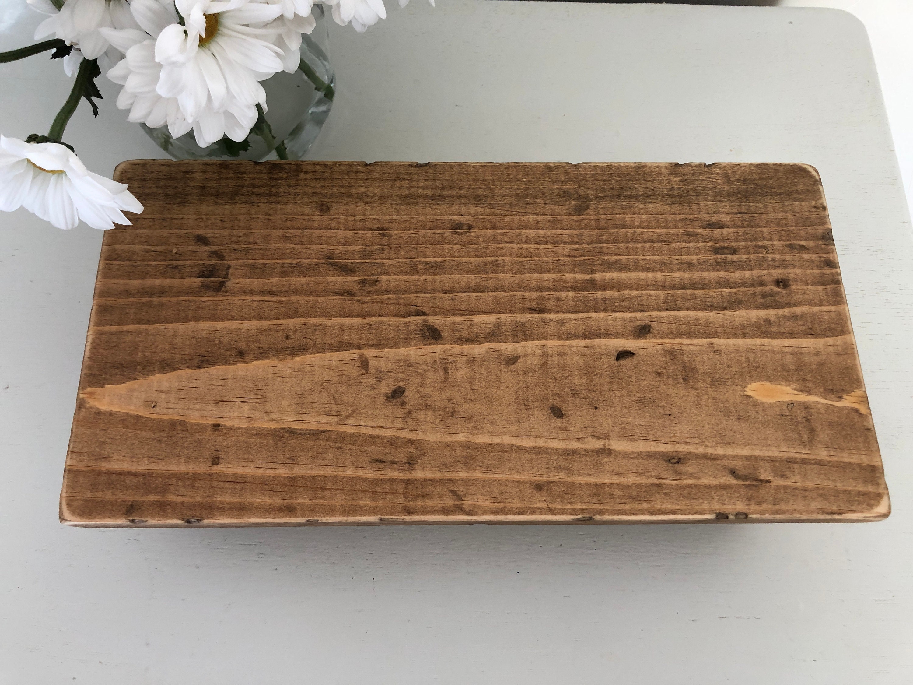 Rustic Wood Riser | Farmhouse Style Riser | Tabletop Riser | Plant ...