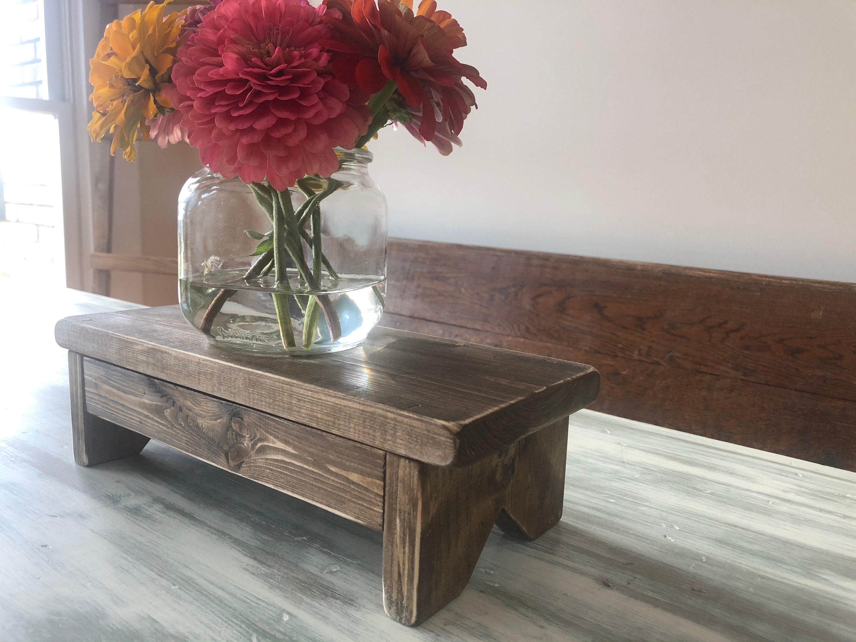 Rustic Wood Riser Farmhouse Style Riser Candle Stand | Etsy