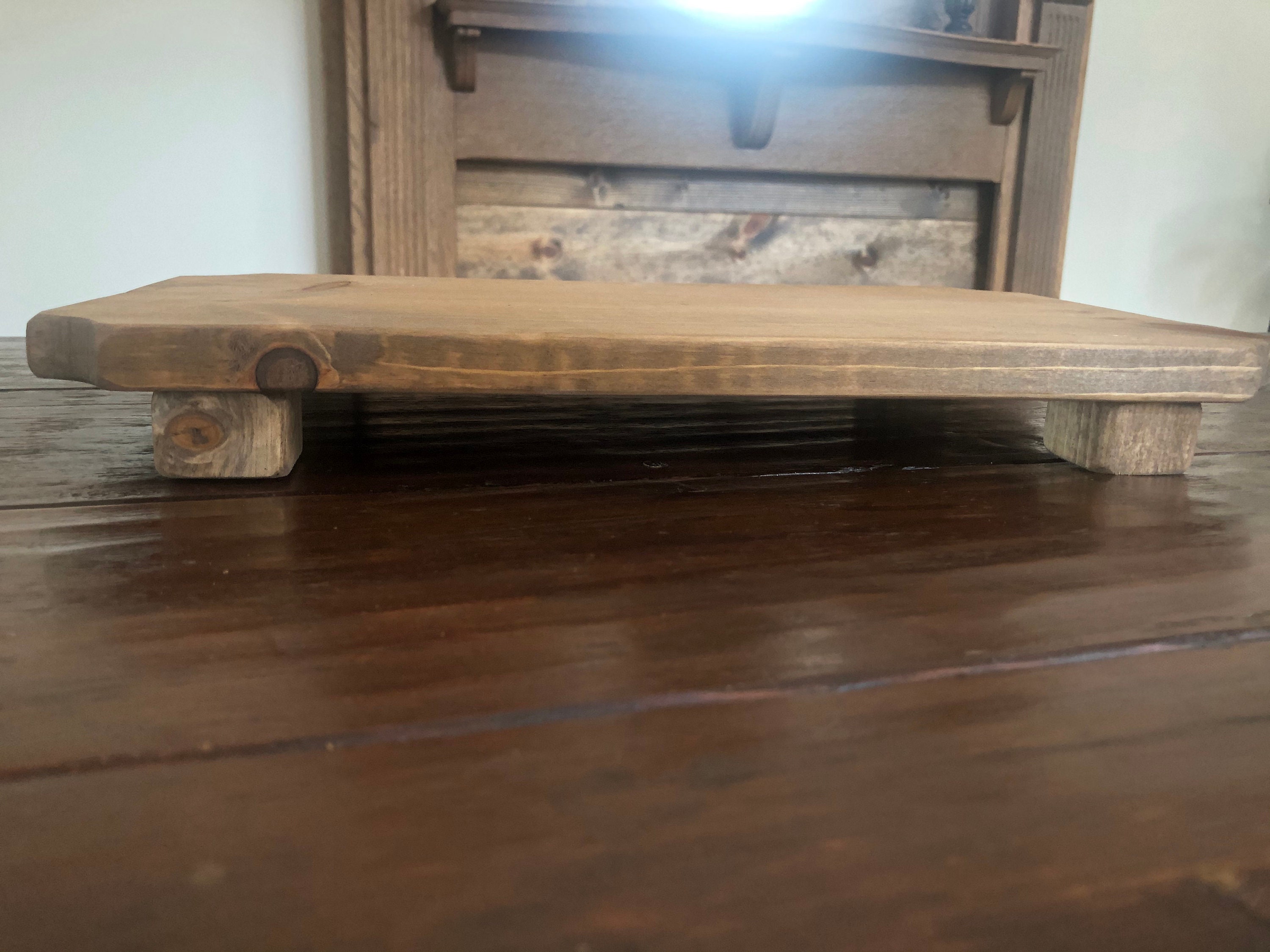 Rustic Wood Riser Farmhouse Riser Tabletop Riser | Etsy