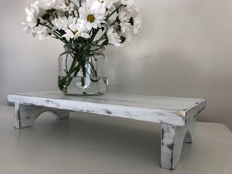 Rustic Wood Riser | Farmhouse Style Riser | Distressed Wood Riser ...