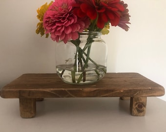 Rustic Wood Riser Farmhouse Style Riser Tabletop Riser | Etsy