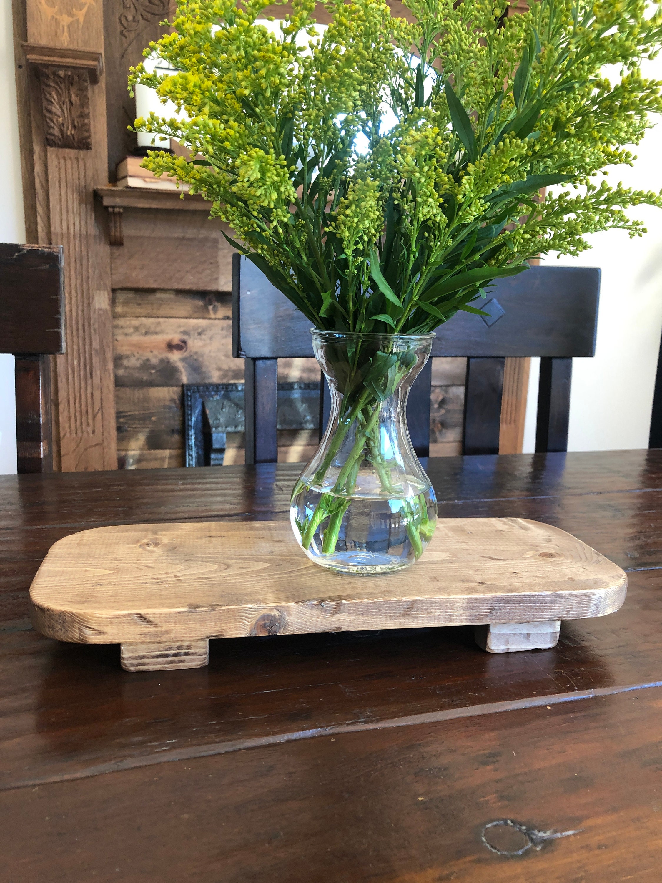 Rustic Wood Riser Farmhouse Wood Riser Wood Pedestal - Etsy