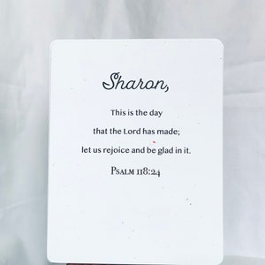Scripture Cards, Bible Verse Cards With Custom Name, Personalized ...