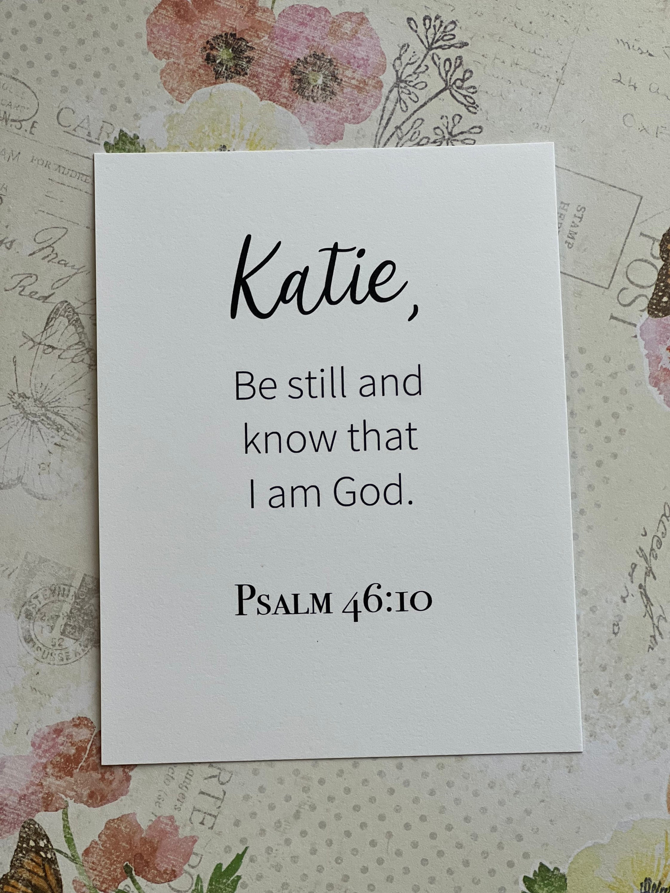 Personalized Scripture Cards for Women, Vintage Floral Prayer Cards, 30 ...
