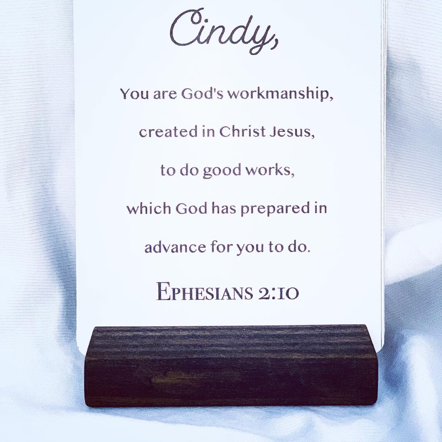 Scripture Cards, Bible Verse Cards With Custom Name, Personalized ...