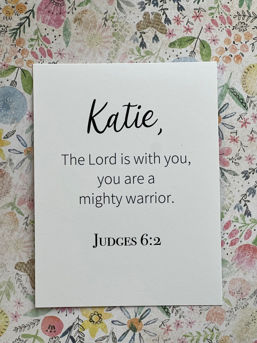 Personalized Scripture Cards for Women, Vintage Floral Prayer Cards, 30 ...