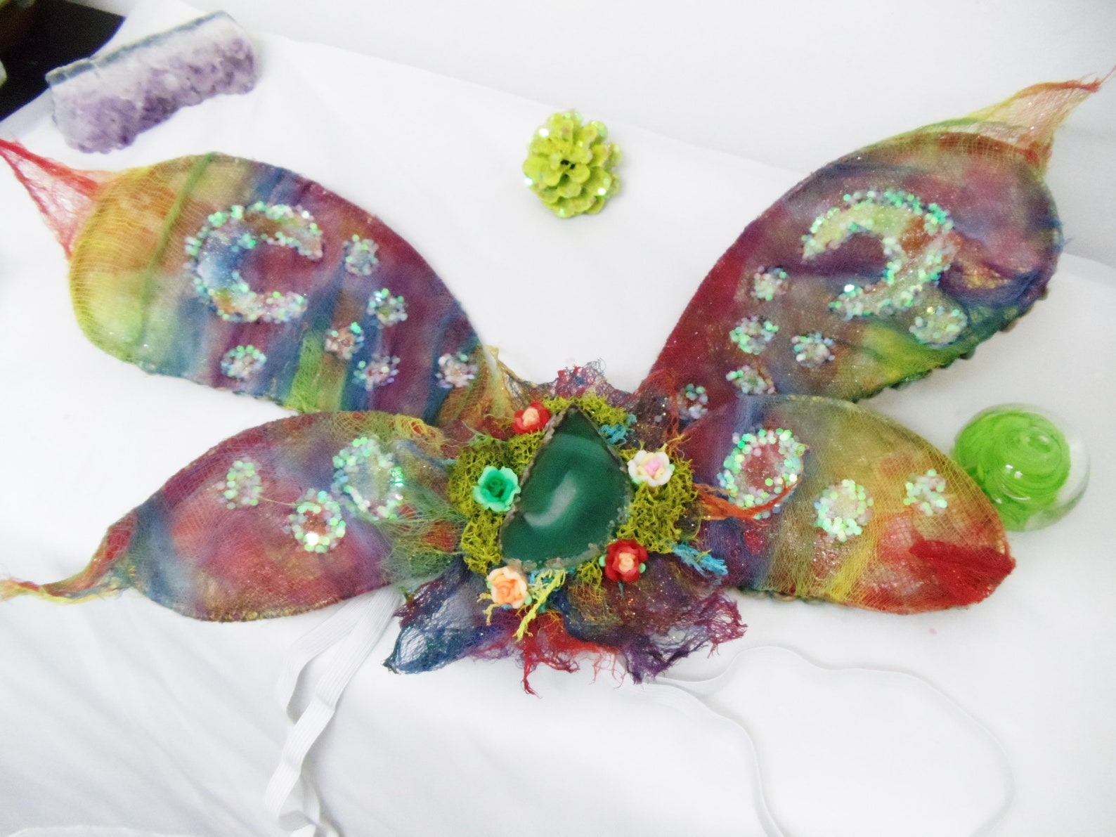 Small Fairy Wings, Faerie Wings, Festival Attire, Moon Wings, Ragged ...