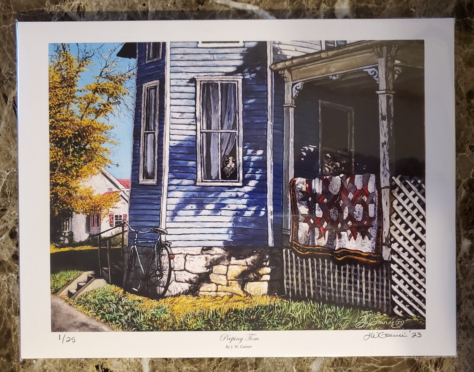 J W Gainer Art Prints -main Street Series #3 Peeping Tom - Etsy