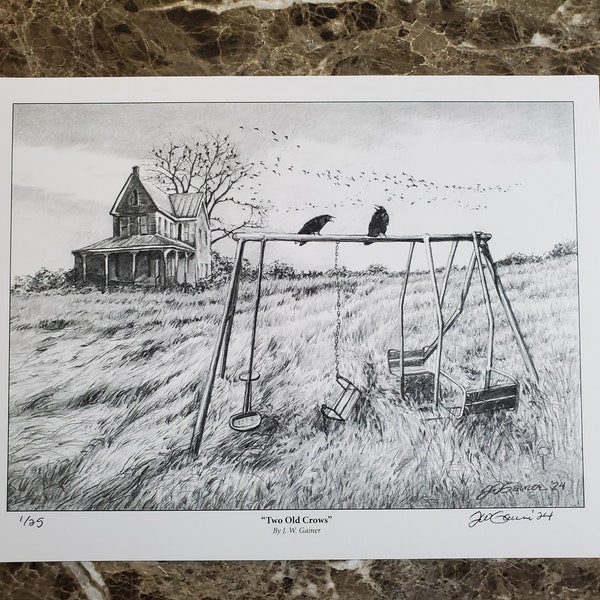 Two Old Crows - Etsy