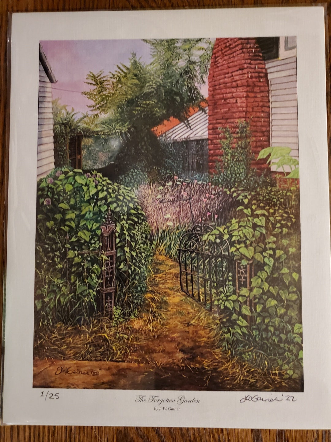 J W Gainer - Art Prints - Main Street Series #1 the Forgotten Garden - Etsy
